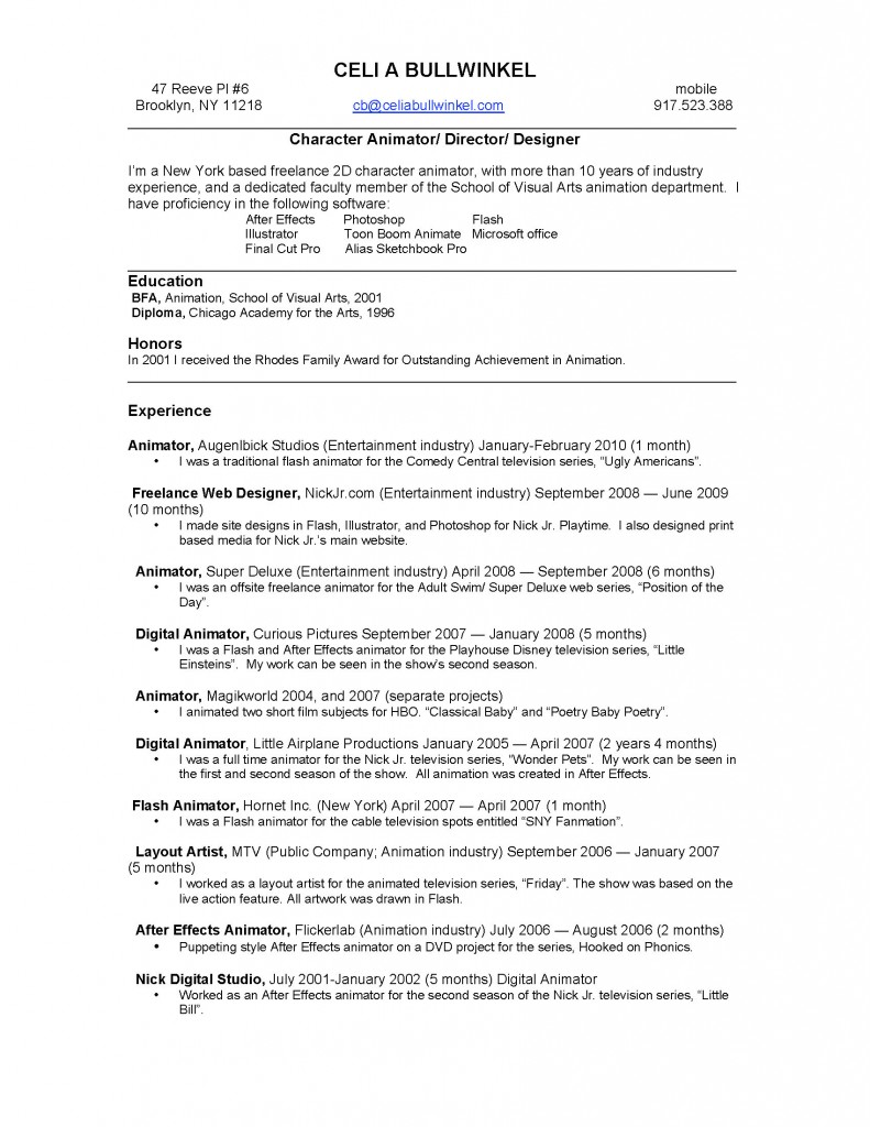 resume-2010 – Celia Bullwinkel